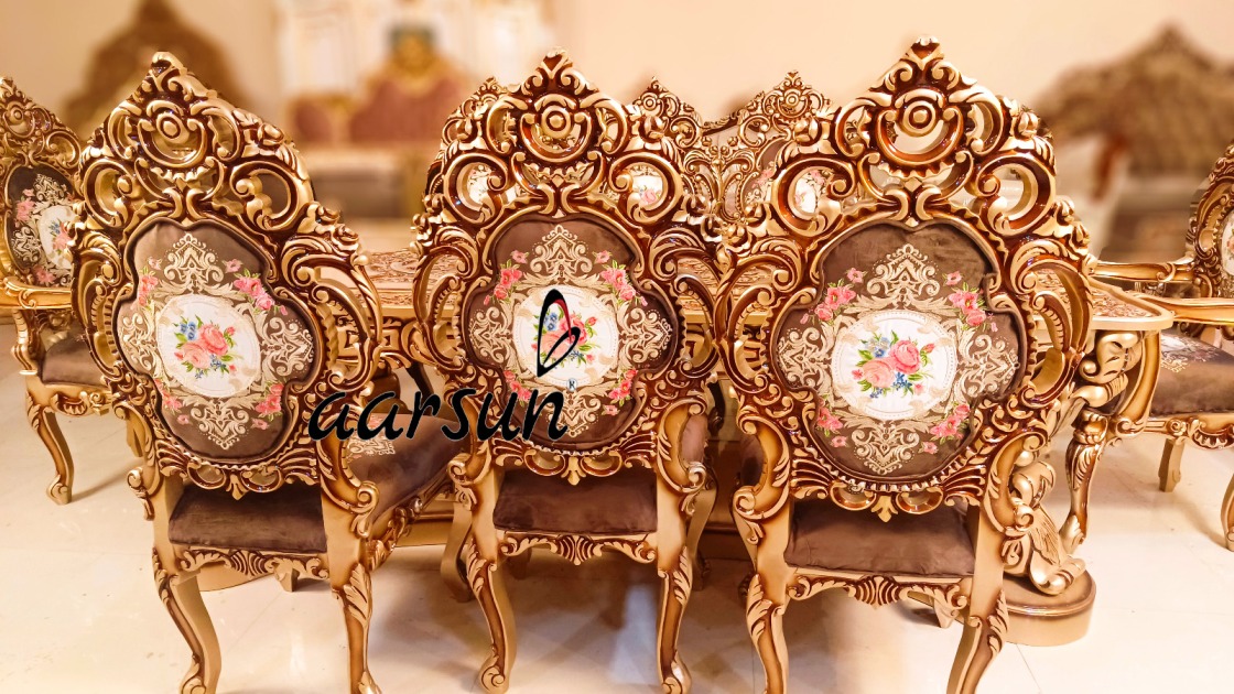 Luxury Dining Room Table chairs top design Brand - Aarsun