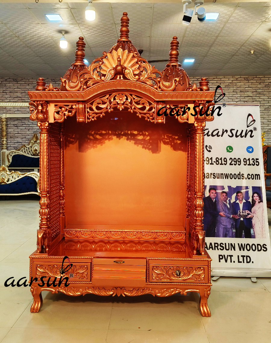 North Indian Style Temple in teak wood