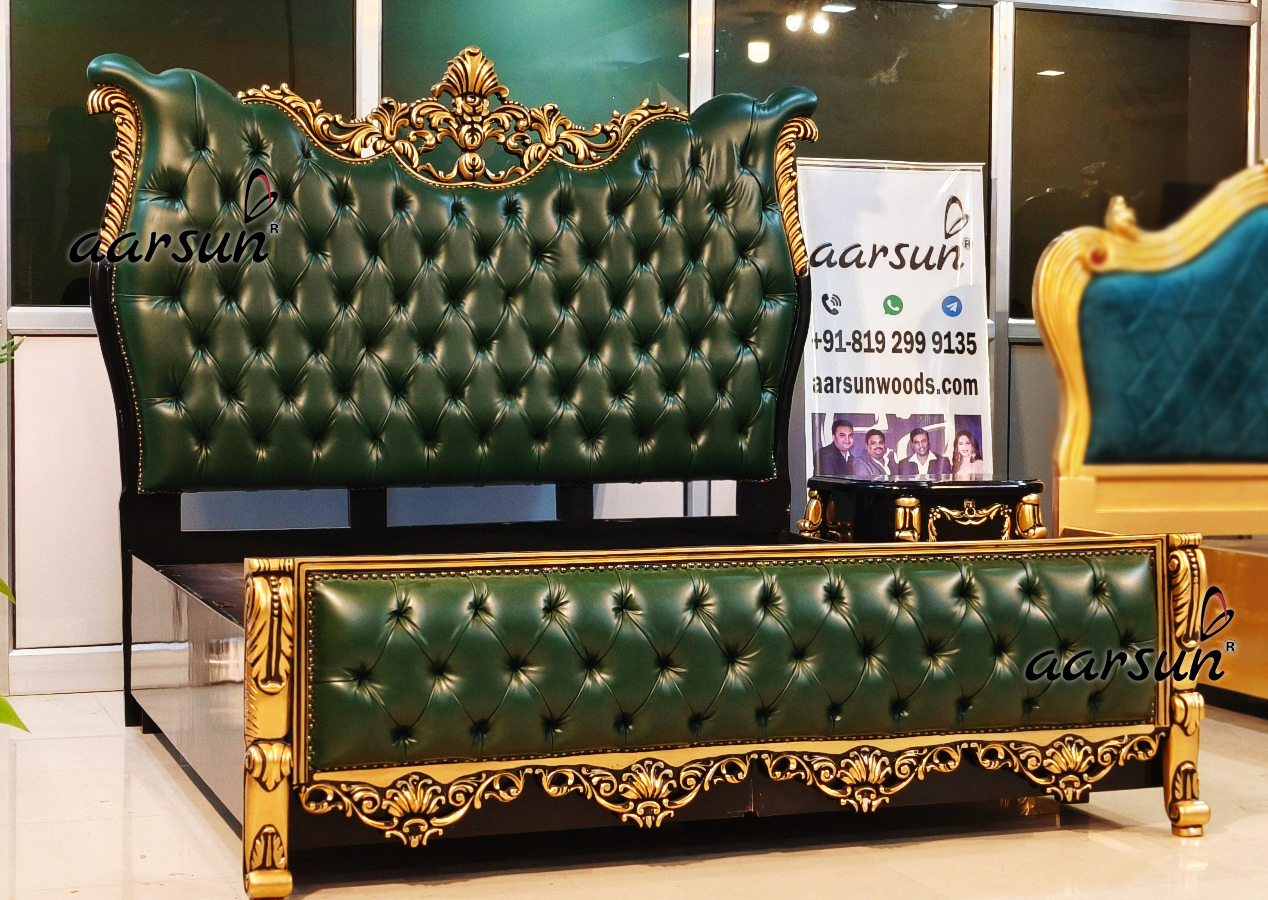 Luxurious Leatherette Bed