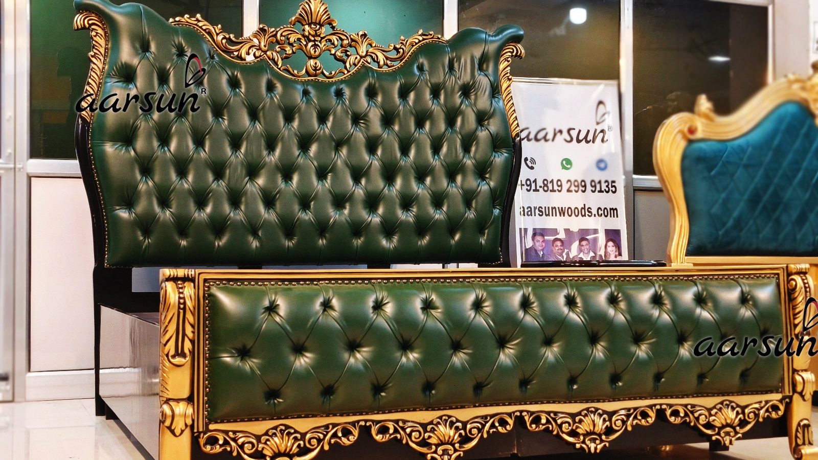 Luxurious Leatherette Bed
