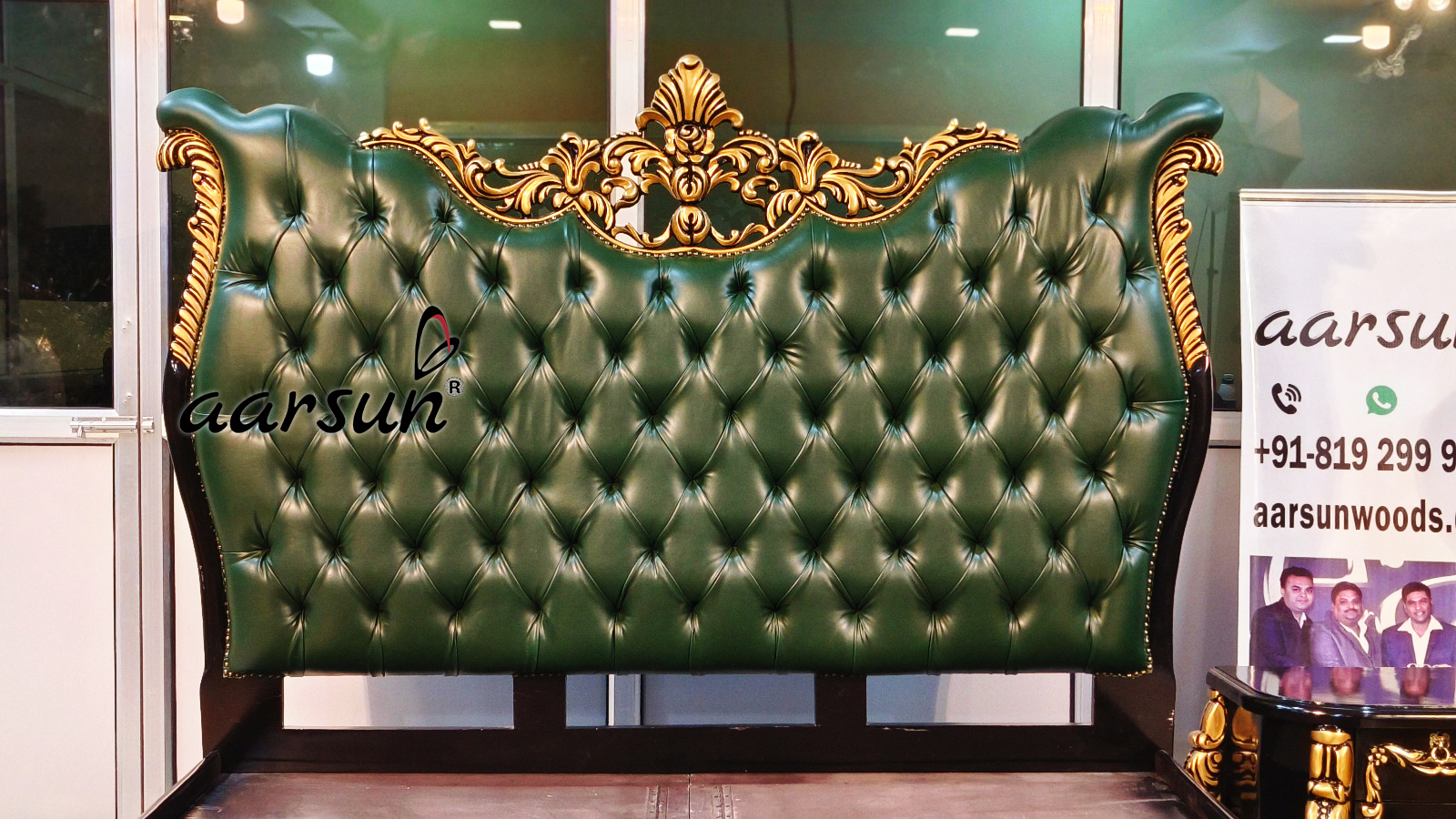 Luxurious Leatherette Bed