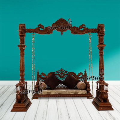 Beautiful Wooden Jhula For Home SWG-0032