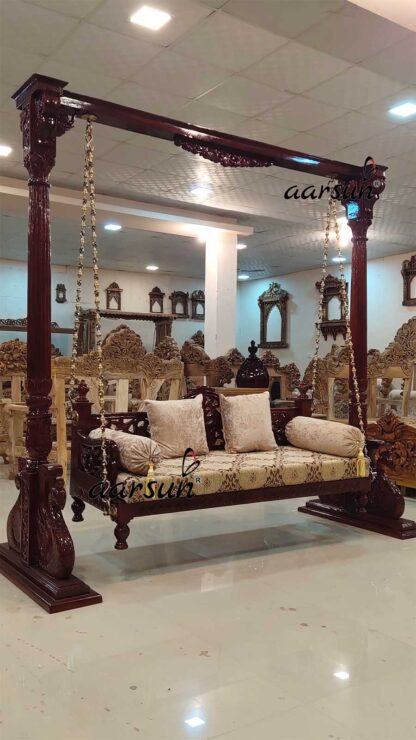 High Quality Wooden Floor Standing Jhula/jhoola YT-239