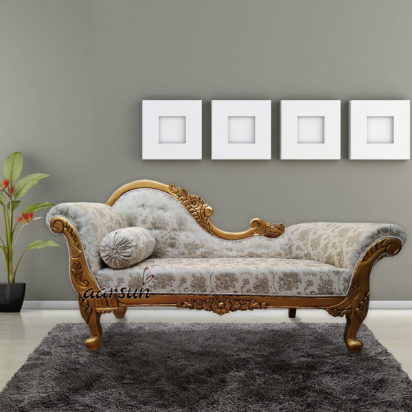 Royal Divan Couch in Antique Gold YT-480