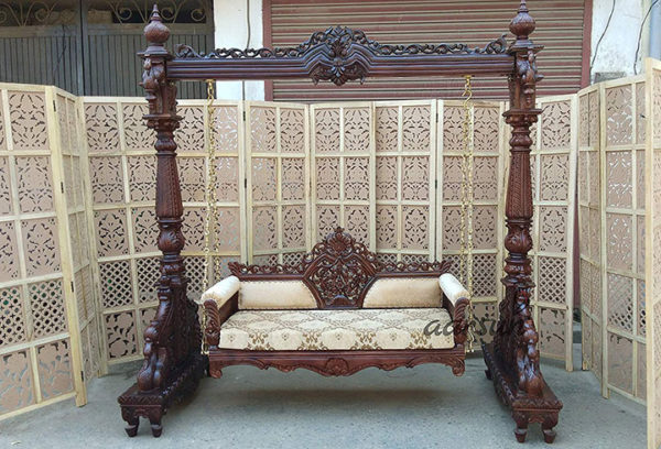 Indoor Wooden Swing High Quality Jhula YT-73