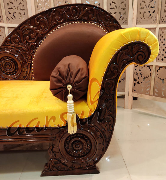 Quality Wooden hand-carved chaise lounge YT-174