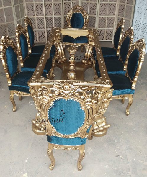 Teak Wood Dining Set in Royal Look YT-67