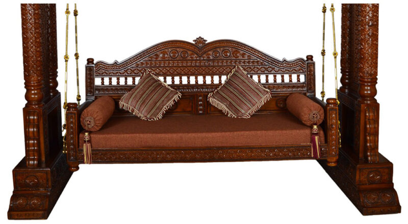 Traditional Hand Carved Wooden Jhoola