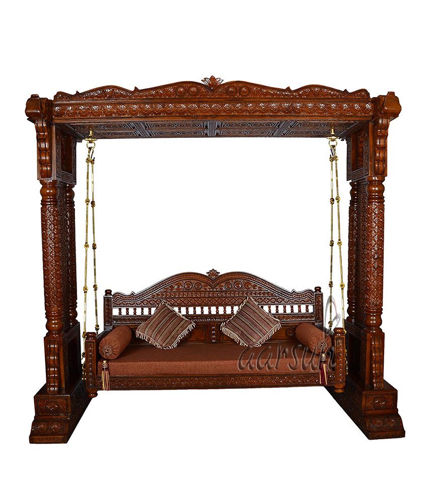 Hand-carved Wooden Jhoola/Best Quality Swing SWG-0019