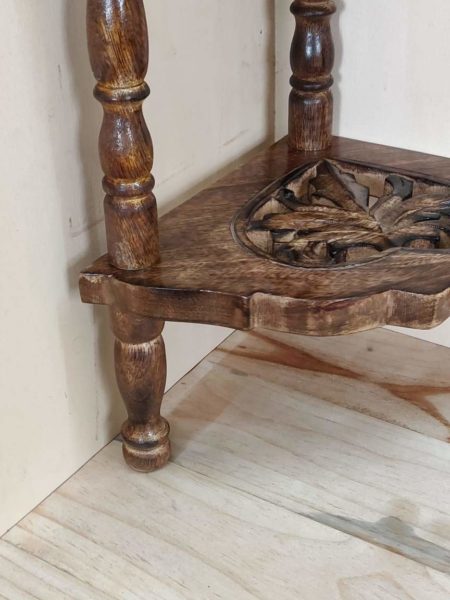 Handmade Best Wooden Corner Shelf /stand COR-0011
