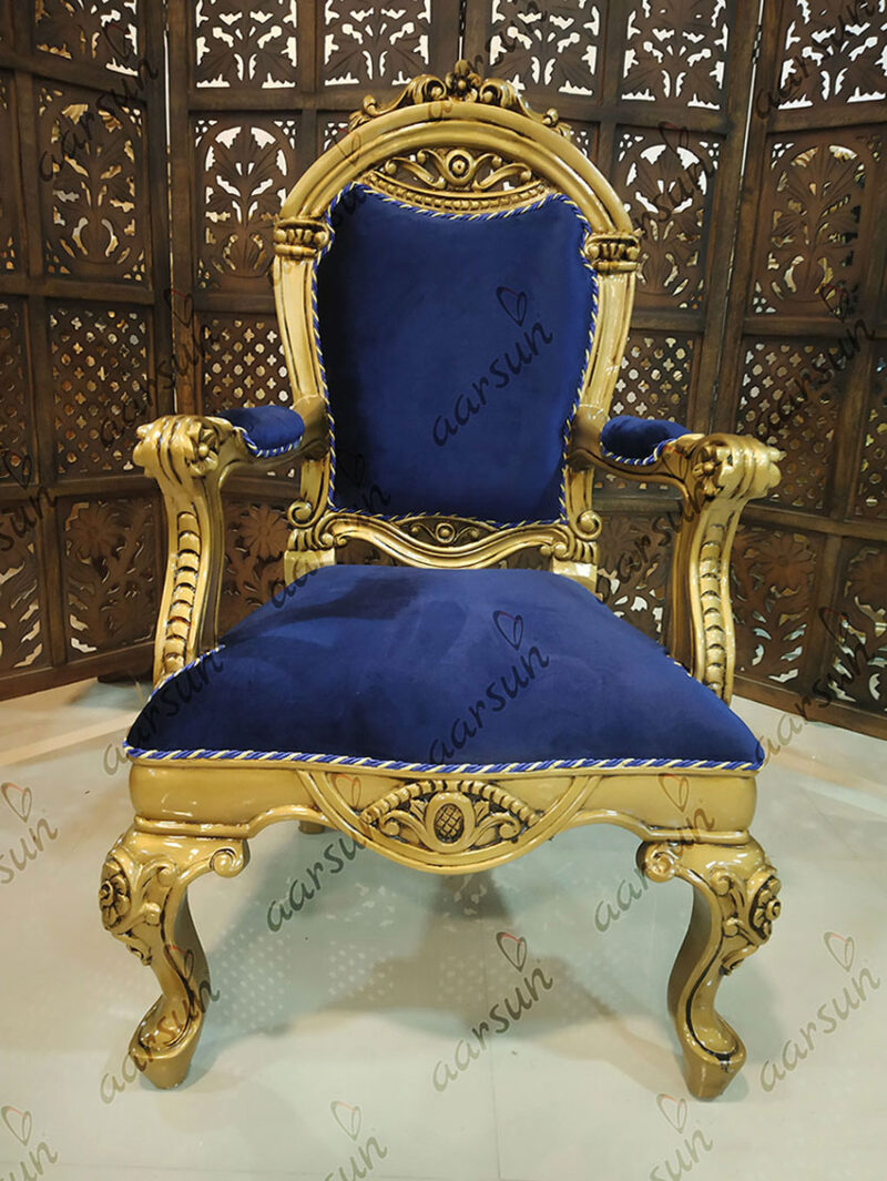 Comfortable Rococo Style Wooden Chair CHR-0007