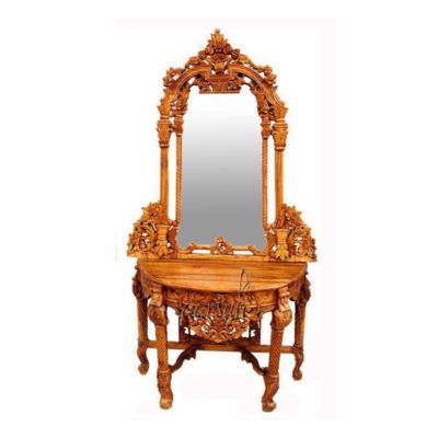 Handcrafted Luxury Royal Wooden Dressing Table DRSR-0014