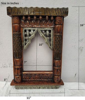Wooden Jharokha Frame - best decorative item -JH-0007