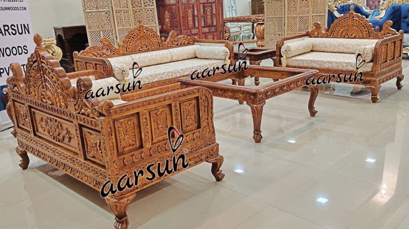 7 Seater Rajwada Sofa Set with Rajasthani Style YT-277