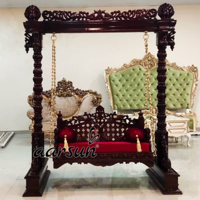 Wooden Swings / Jhula for Home & Garden Floor-Standing 253