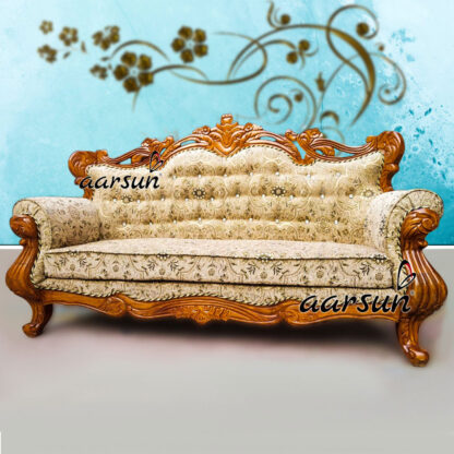Traditional Teak Wood Royal Sofa Set SF-0125
