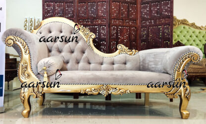 Antique Gold Finish Divan / Chaise Lounge YT-314