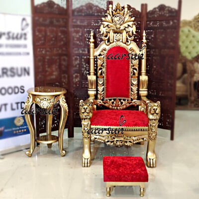 Guruji Chair Gaddi Satsang Singhasan Lion Chair Factory price