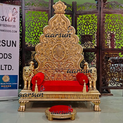 Guruji Chair Gaddi Satsang Singhasan Lion Chair Factory price