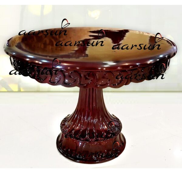 Wooden Handcrafted Round Center Table CTBL-0012