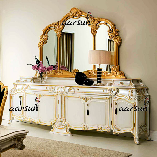 Luxurious Dresser in Gold Finish DRSR-0043