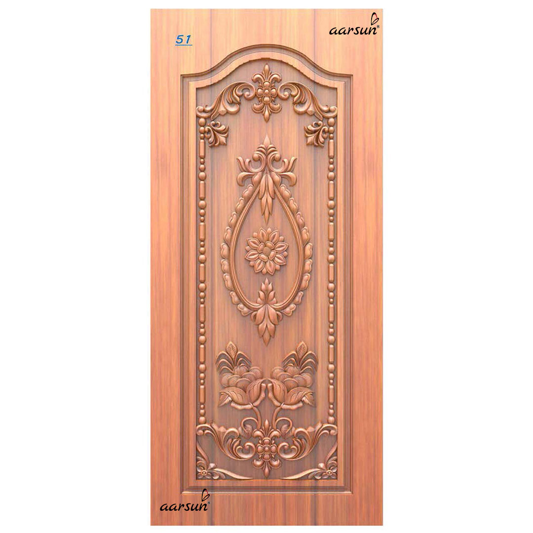 Flowery Pattern Door Design-51