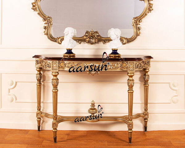 Stylish Console Tables with Mirror Frame