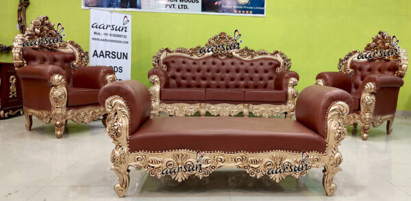 Royal Gold Sofa Set Design YT-619