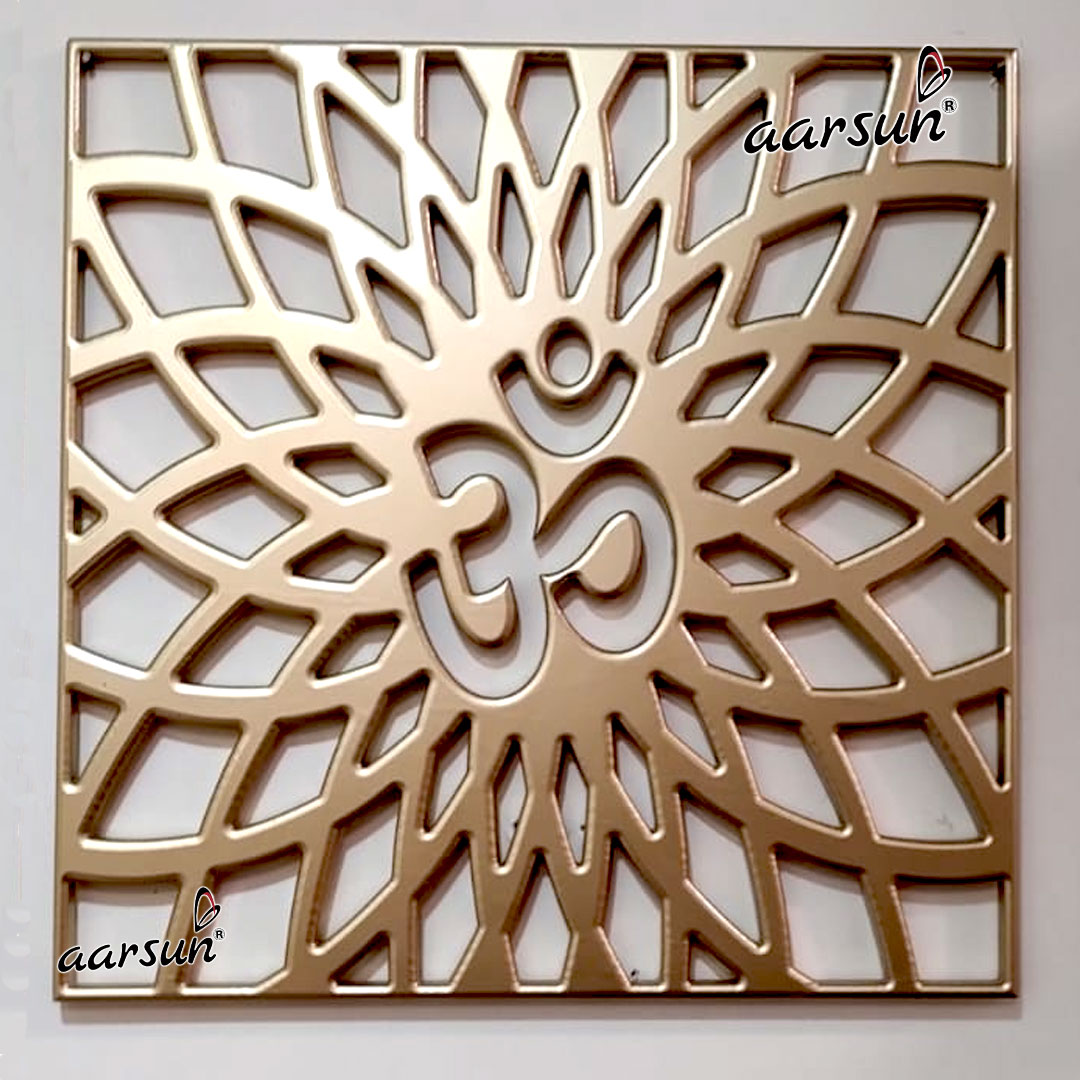 Wooden Om Symbol Wall Frame WA-001