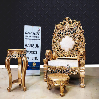 Guruji Chair Gaddi Satsang Singhasan Lion Chair Factory price