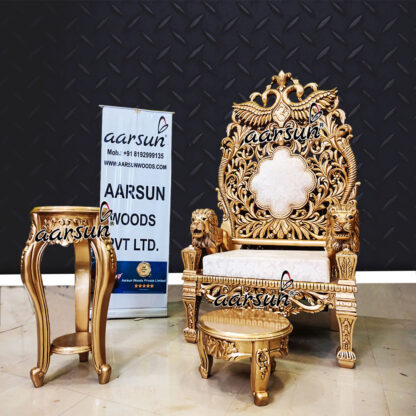 Guruji Chair Gaddi Satsang Singhasan Lion Chair Factory price