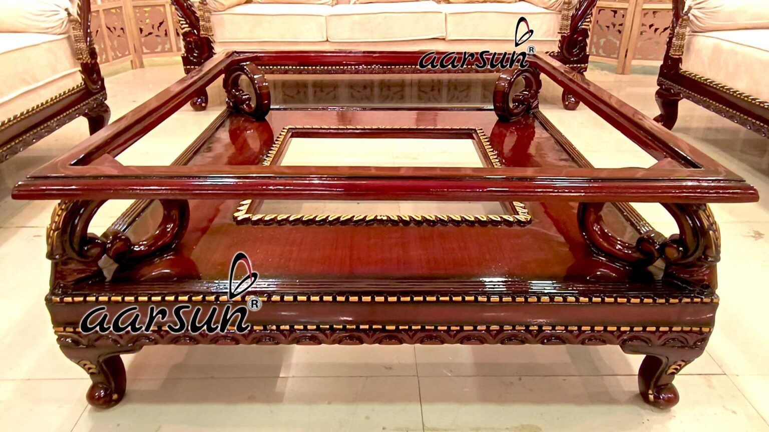 Baithak Sofa Set in Teak YT-649