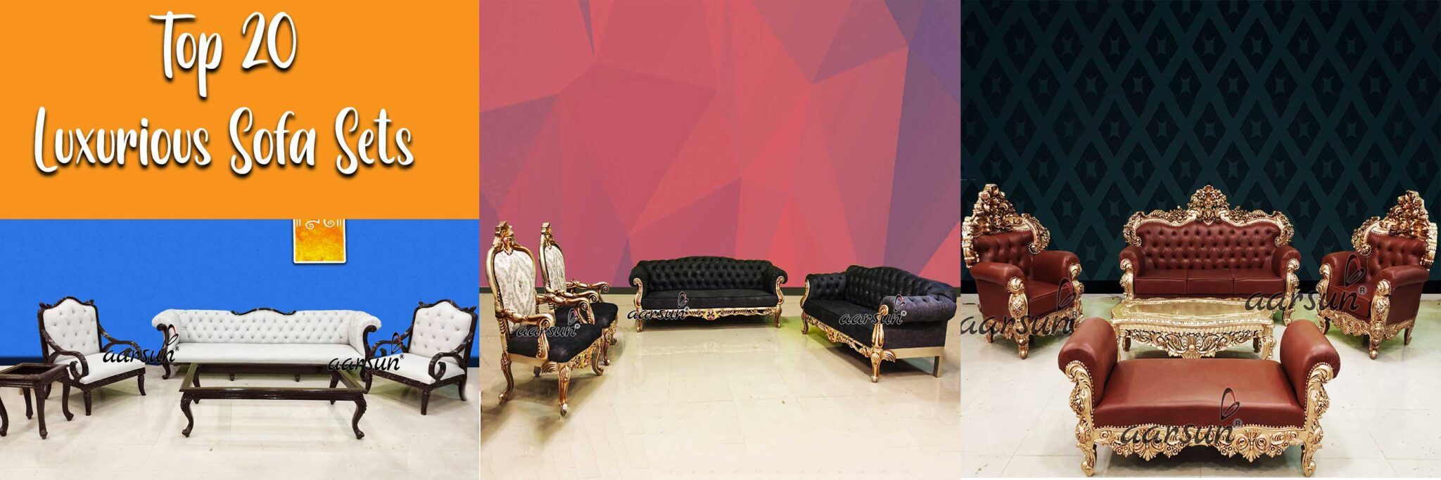 20 Amazing Royal Sofa Sets that Will Blow Your Mind