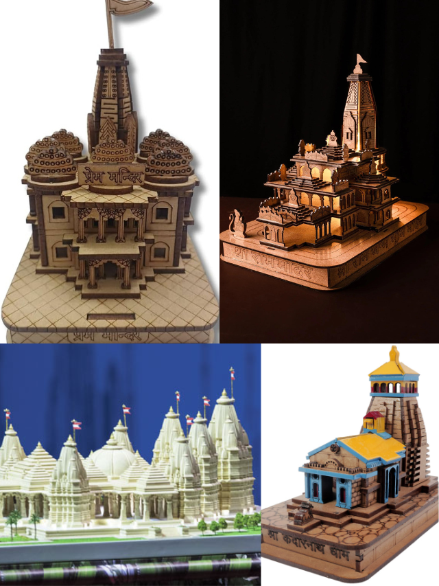 7 Miniature Wooden Temples Replica Designs - Aarsun