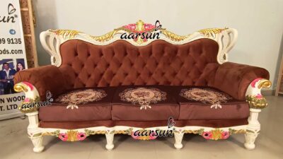 Ultra Luxury Sofa Set with Gold Leafing YT-684