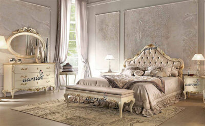 Classic Teak Bedroom Furniture LUXBD-016 - Aarsun