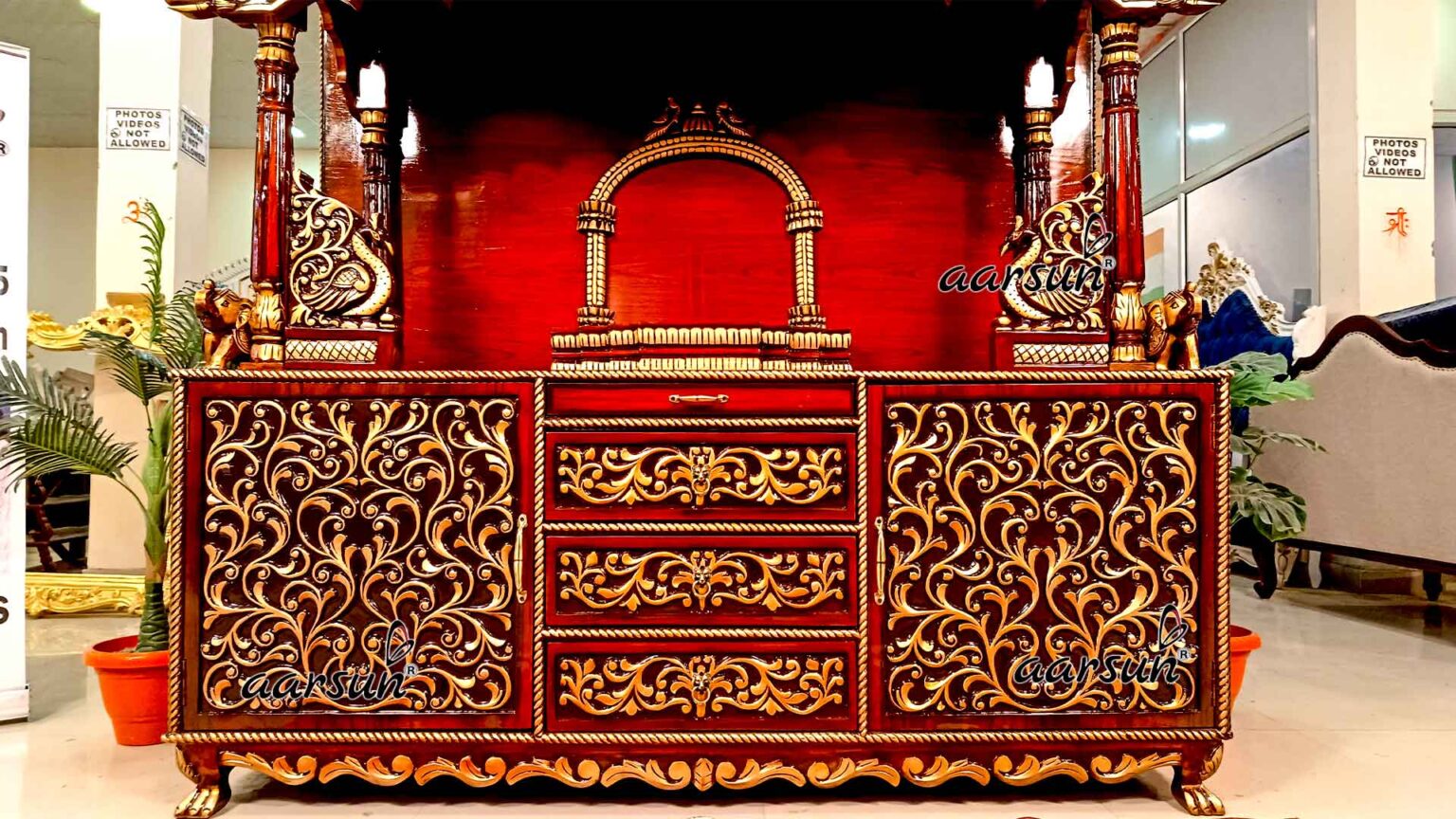 Temple Design mandir for home YT-748 - Aarsun