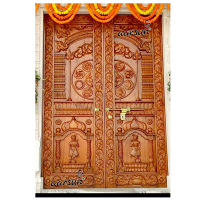 Main Double Door Design DOOR-123 - Aarsun