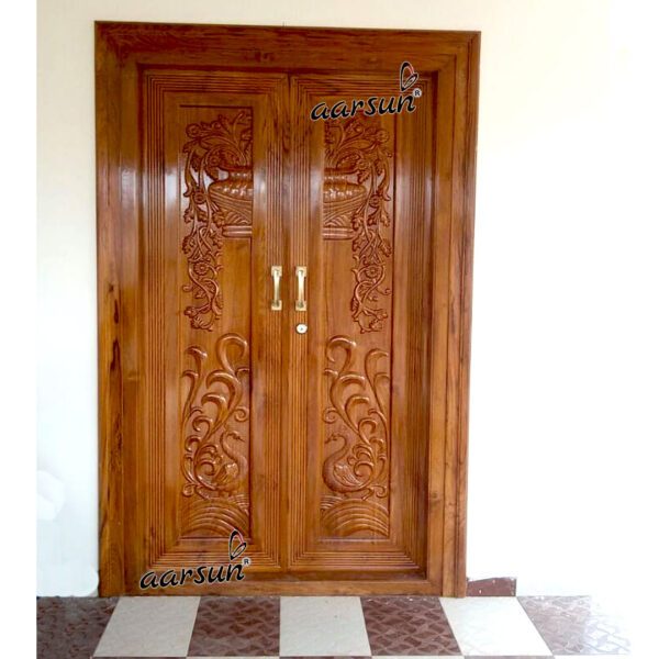 Peacock Main Door Design -199 - Aarsun