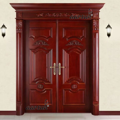 Solid Teak Wood Double Door