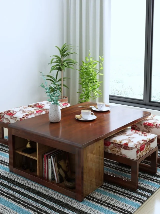 Top 7 Wooden center tables that will elevate your living room - Aarsun