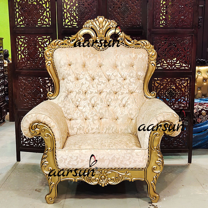 10 Elegant Wooden Guruji Chair Design 2024 - Aarsun