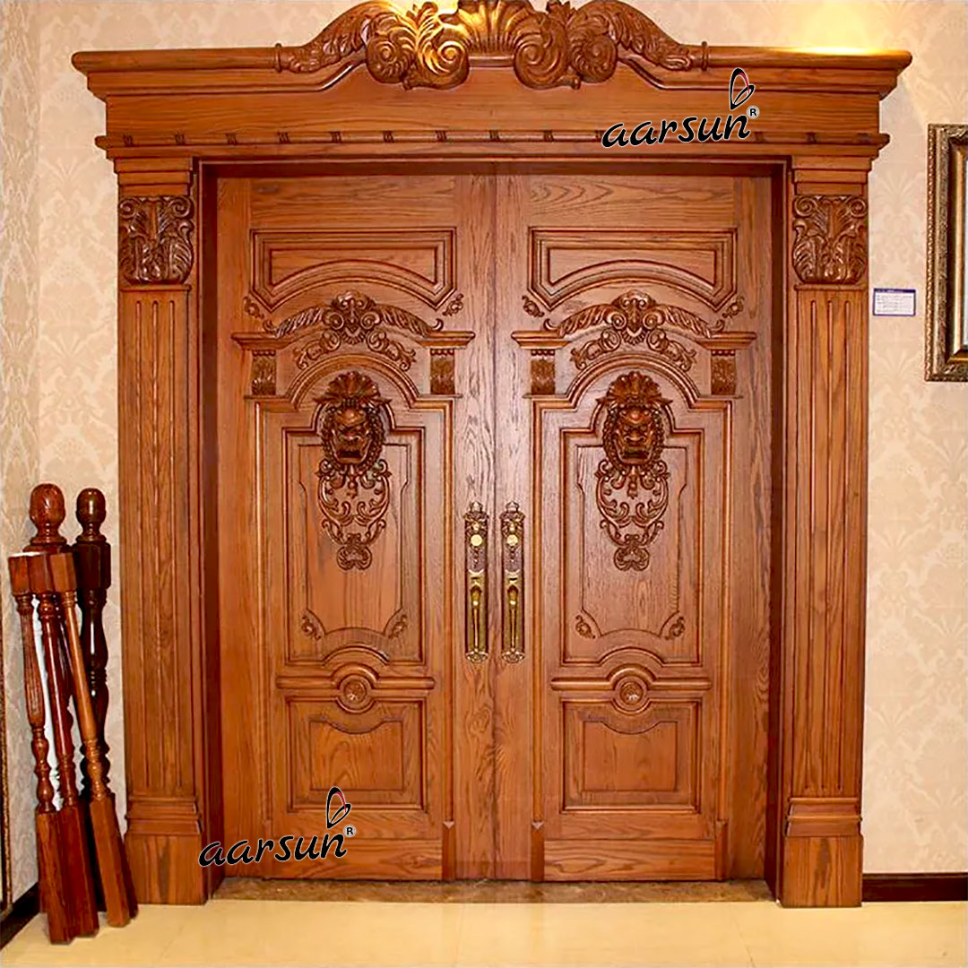 7 Classic Wooden Single And Double Door Design - Aarsun