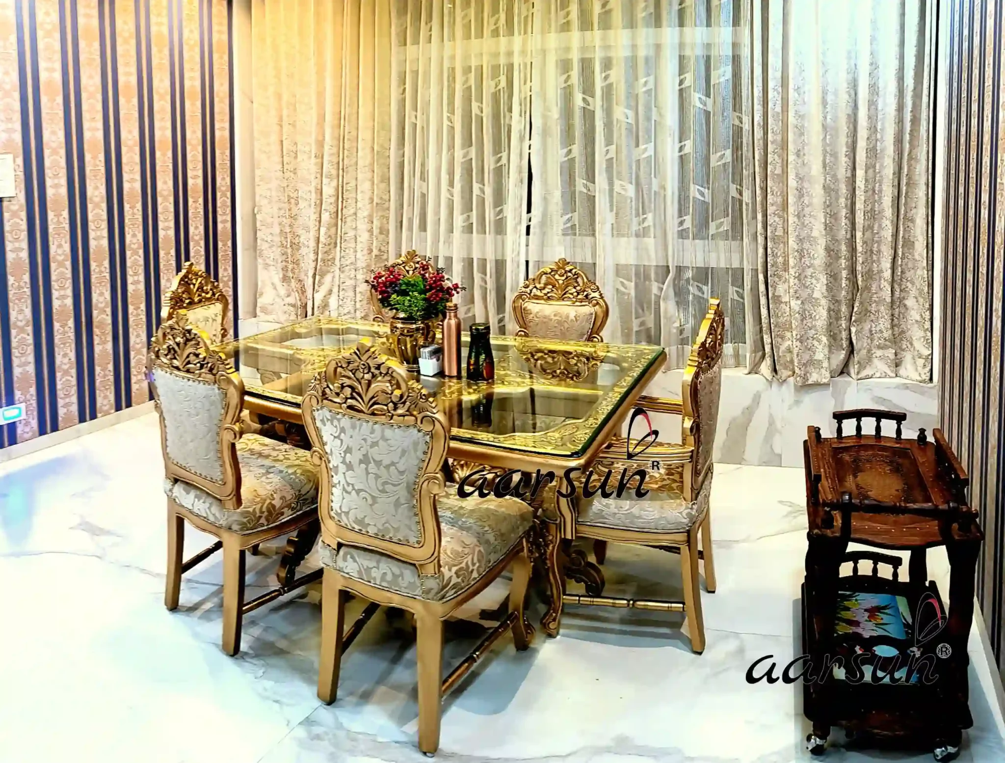 Classic Royal Dining Room Furniture Set YT-691 - Aarsun