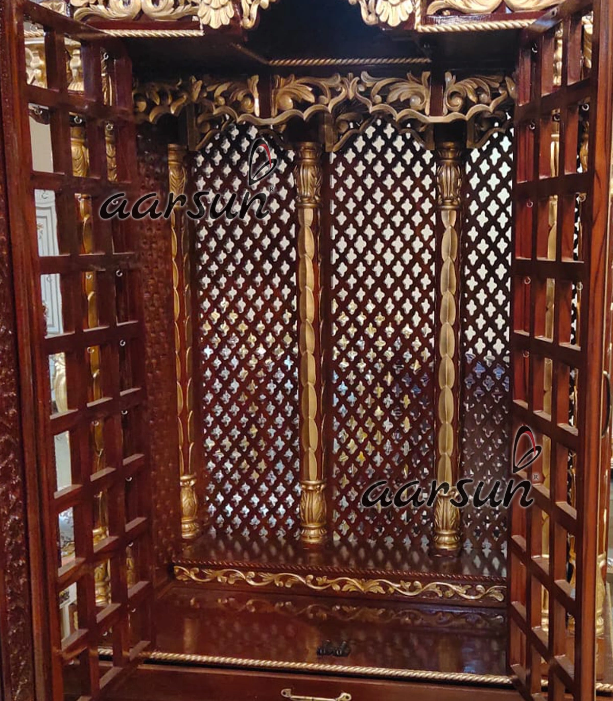 대형 푸자 만디르 디자인 - Aarsun