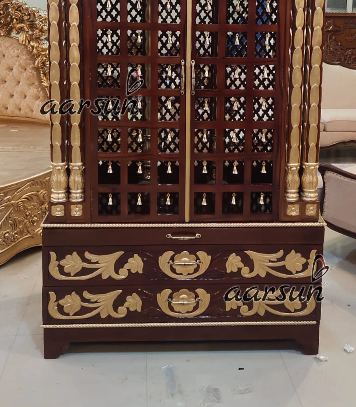 대형 푸자 만디르 디자인 - Aarsun